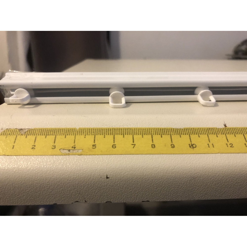 Waveplooi glijders 6 cm afstand